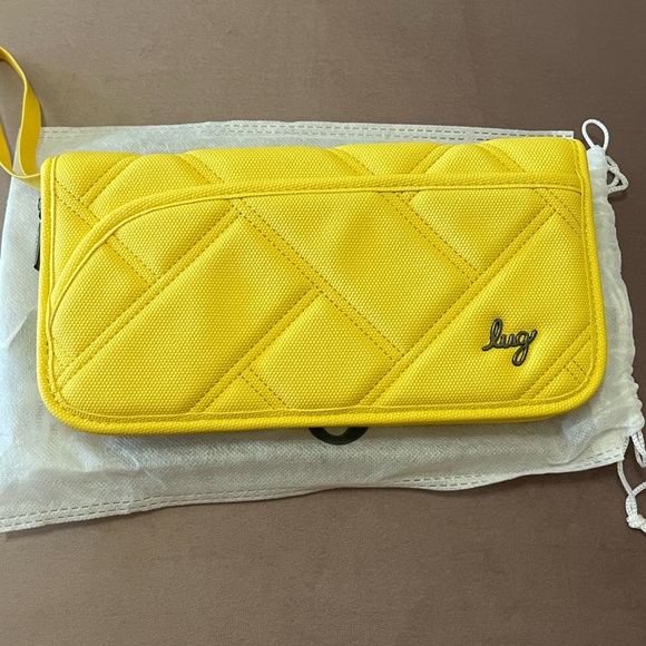 lug | Bags | Lug Tango Matte Luxe Vl Travel Wallet In Banana | Poshmark